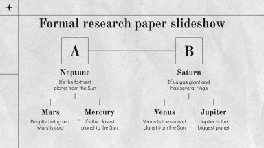 Formal Research Paper Slideshow Infographics | Google Slides
