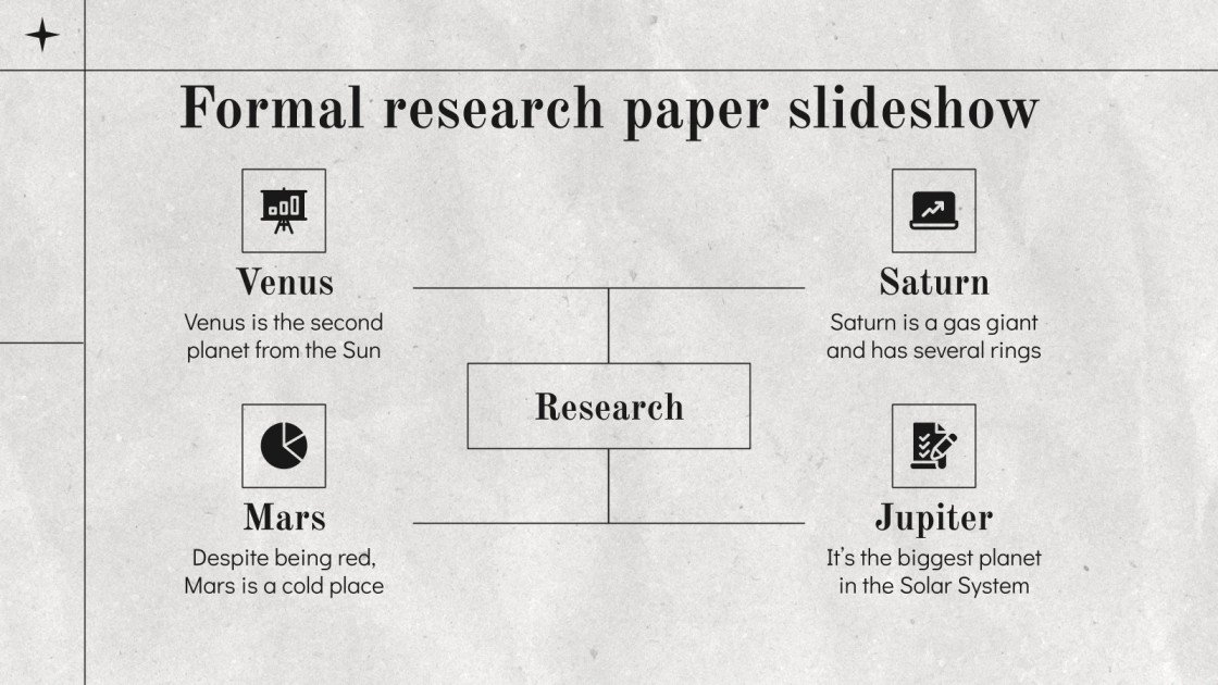 Formal Research Paper Slideshow Infographics | Google Slides