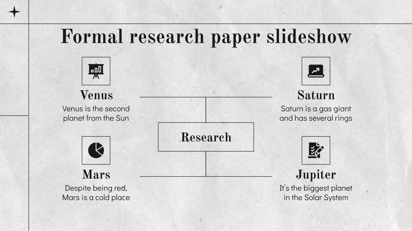 Formal Research Paper Slideshow Infographics | Google Slides