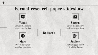 Formal Research Paper Slideshow Infographics | Google Slides