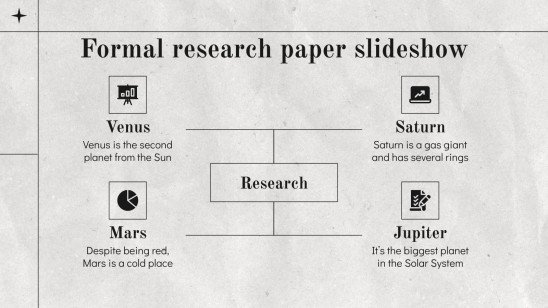 Formal Research Paper Slideshow Infographics | Google Slides