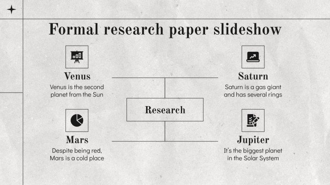 Formal Research Paper Slideshow Infographics | Google Slides