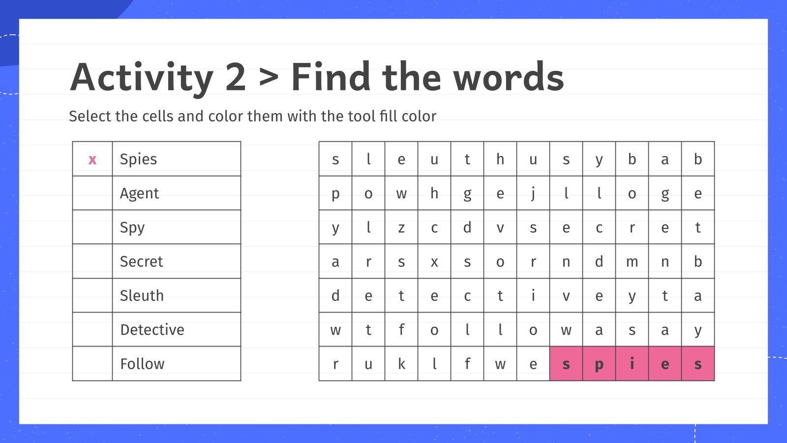 Secret Agent Activities for Elementary | Google Slides & PPT