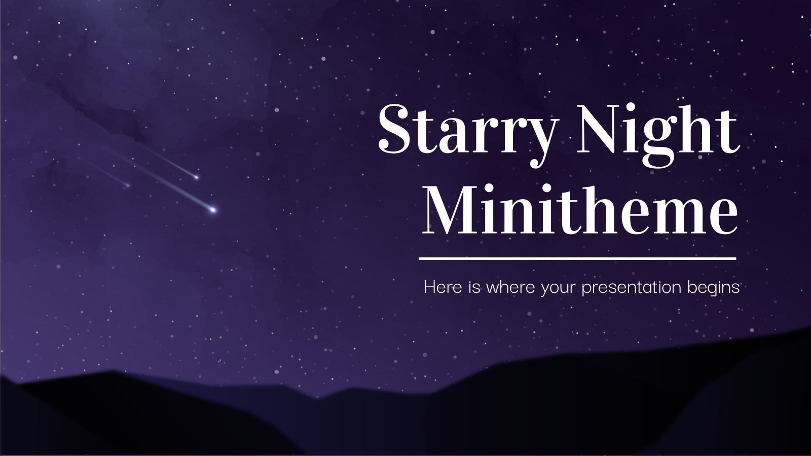 Starry Night Minitheme | Google Slides & PowerPoint