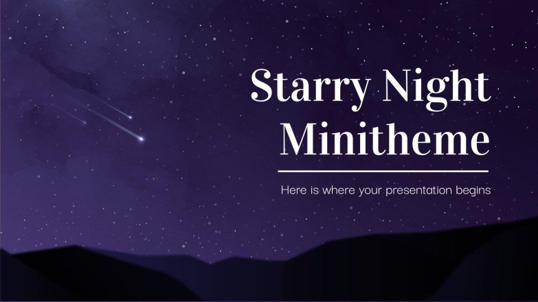 Starry Night Minitheme | Google Slides & PowerPoint