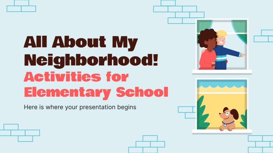 All about my Neighborhood! - Activities for Elementary