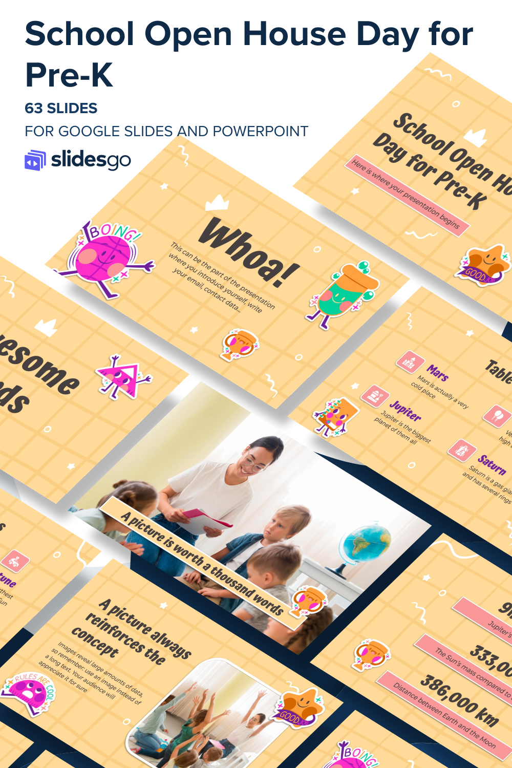 School Open House Day for Pre-K | Google Slides & PPT