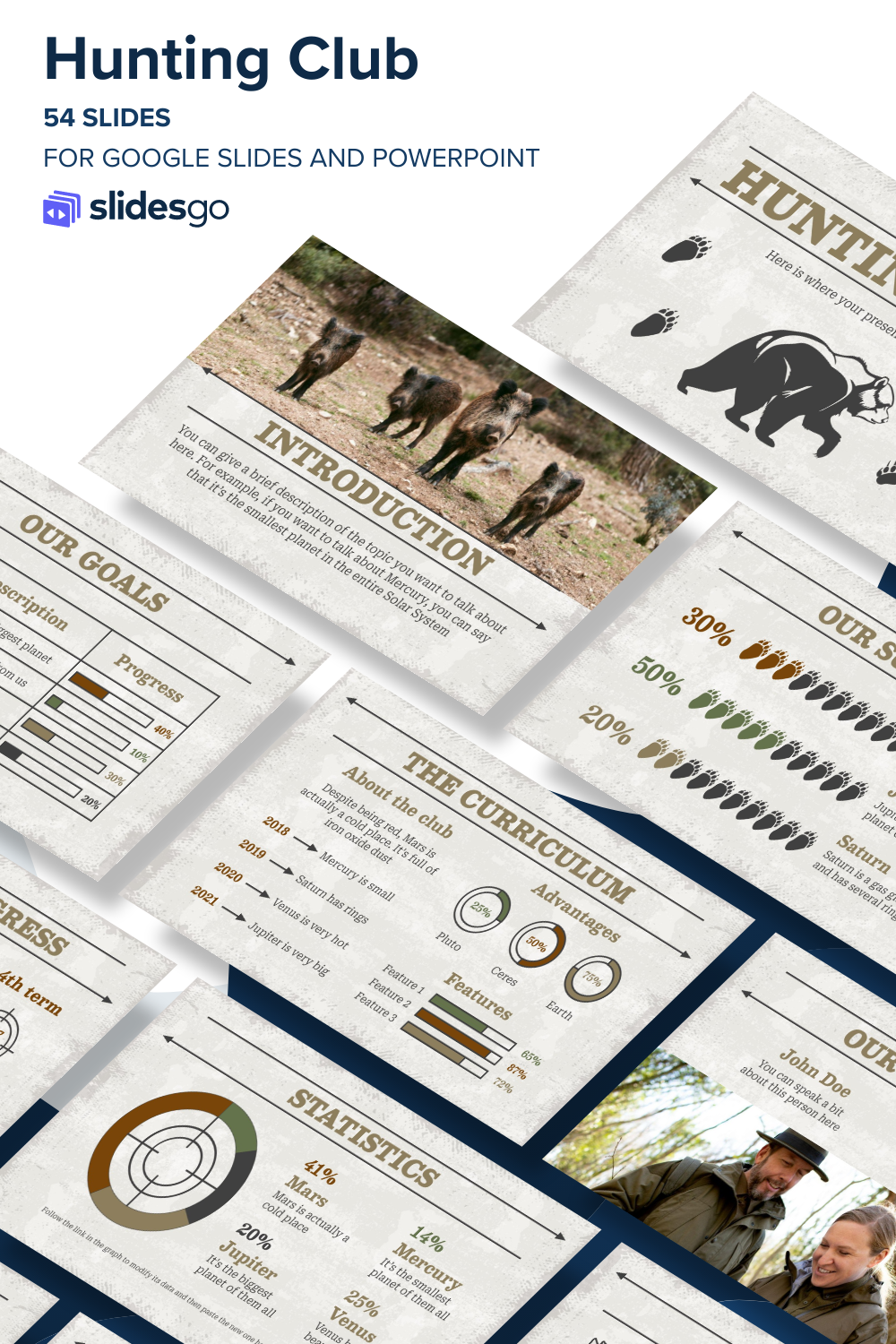 Hunting Club | Google Slides and PowerPoint template