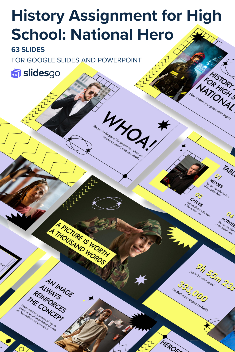 History Assignment: National Hero | Google Slides & PPT