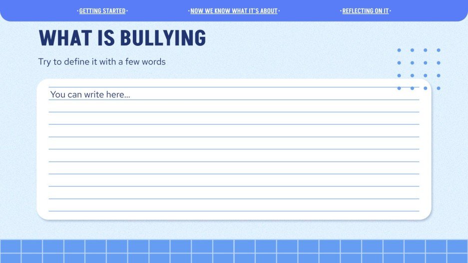 ¡Stop bullying!| Plantilla de Google Slides & PowerPoint