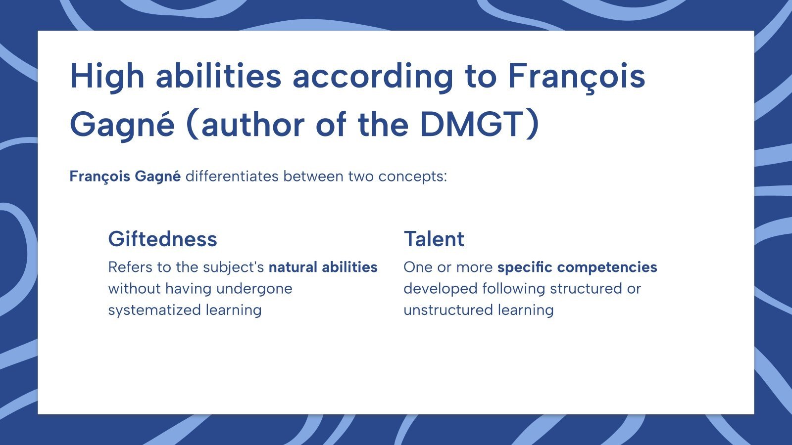 High Abilities According to the DMGT | Google Slides & PPT