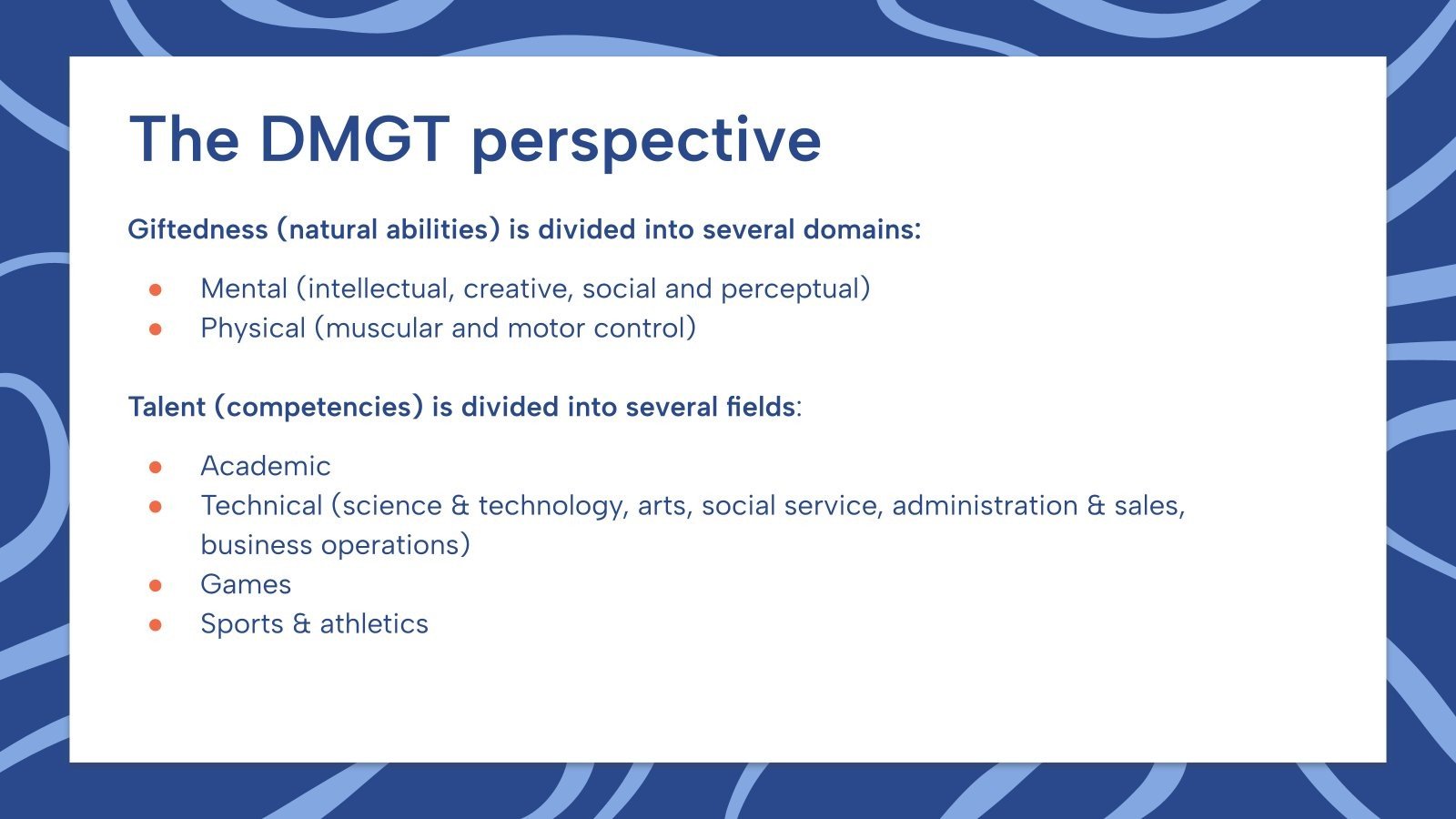 High Abilities According to the DMGT | Google Slides & PPT