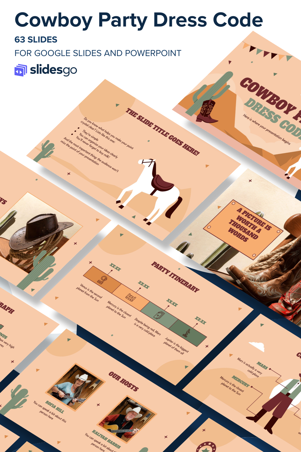Cowboy Party Dress Code | Google Slides & PowerPoint