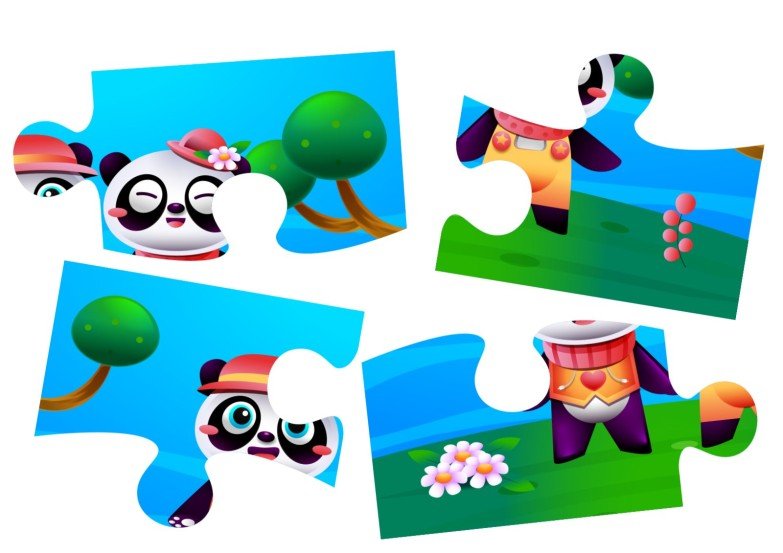Funny Characters Printable Jigsaw Puzzle | Google Slides