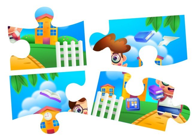 Funny Characters Printable Jigsaw Puzzle | Google Slides