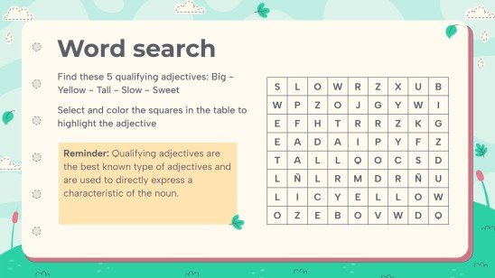 Activity Booklet: Adjectives, Nouns and Verbs