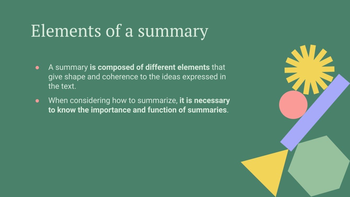 How to Summarize a Text? | Google Slides & PPT