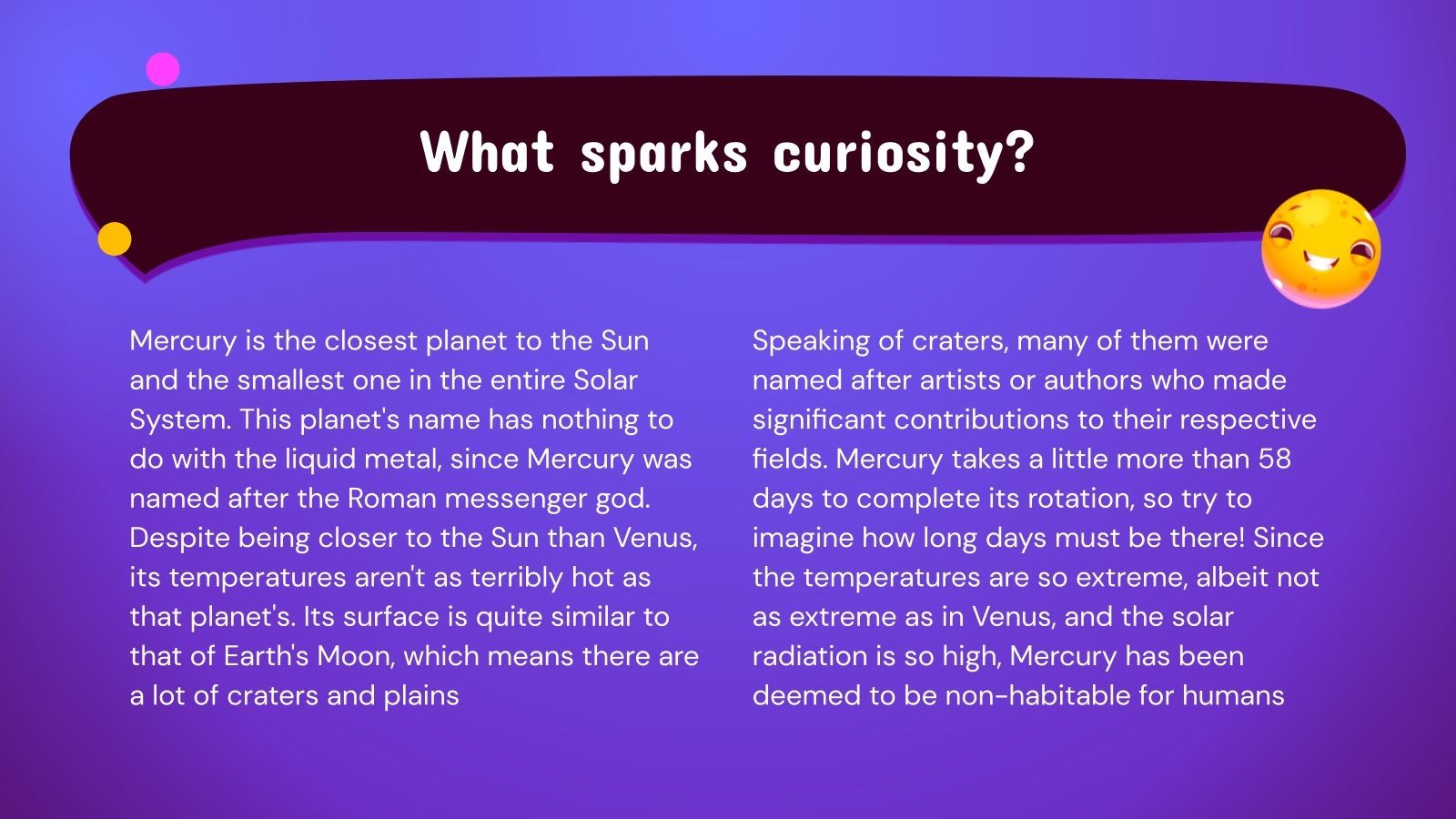 Questions that Spark Curiosity for Pre-K | Google Slides