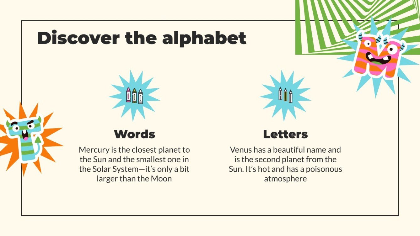 Monster Alphabet Lesson | Google Slides & PPT