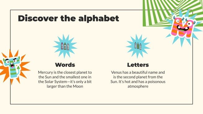 Monster Alphabet Lesson | Google Slides & PPT