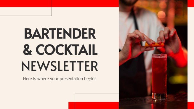 Free templates about Cocktails for Google Slides & PowerPoint