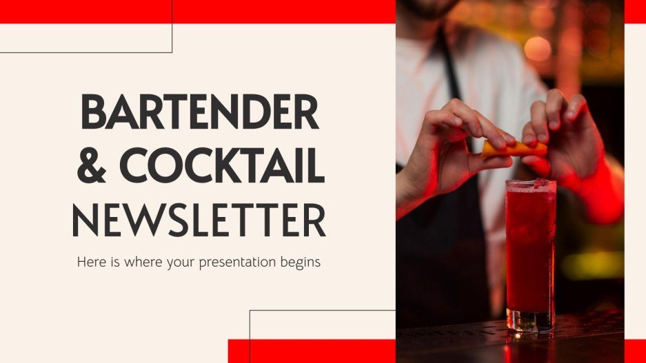 Free templates about Cocktails for Google Slides & PowerPoint
