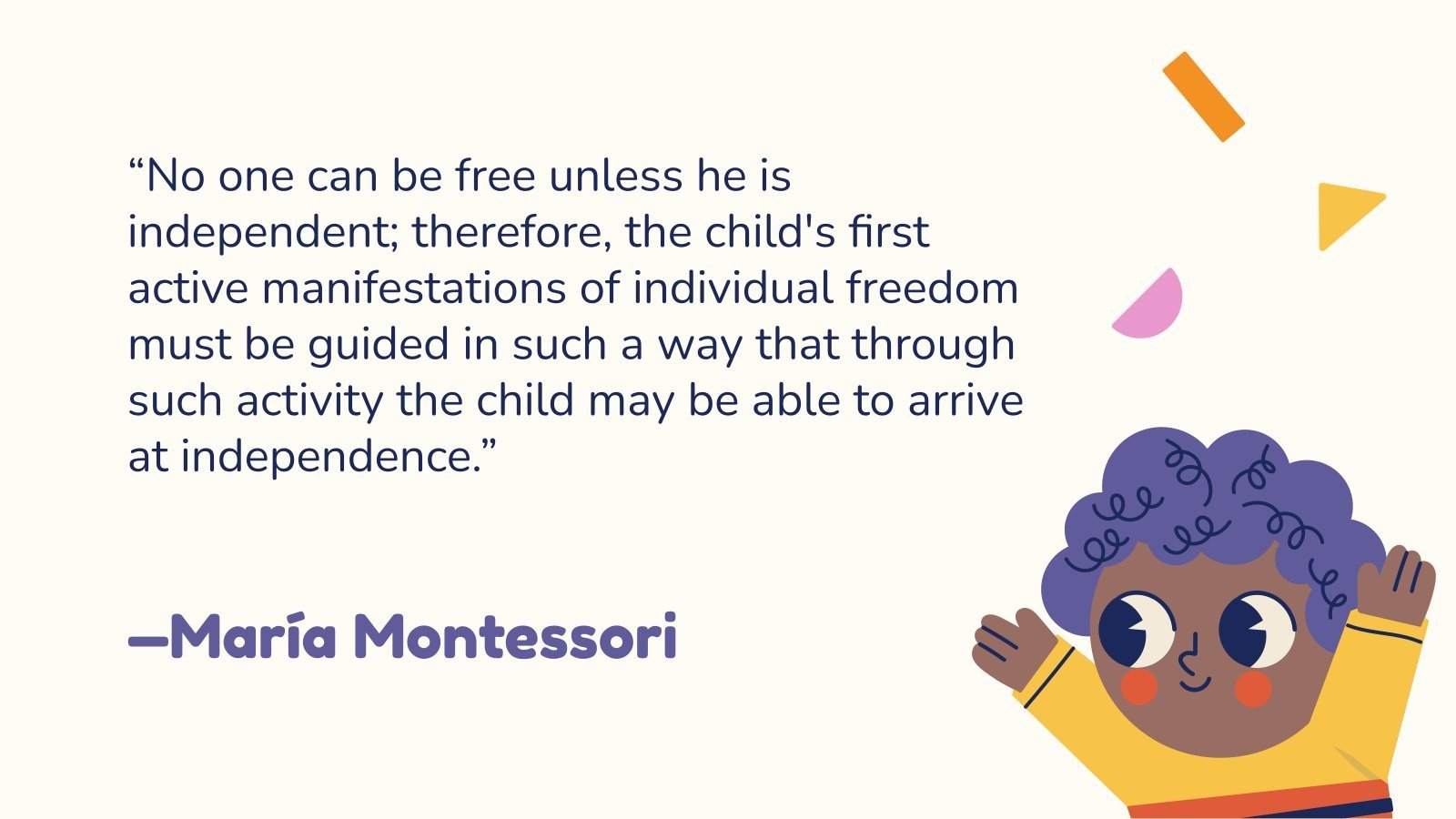 Montessori Pedagogy | Google Slides & PowerPoint template