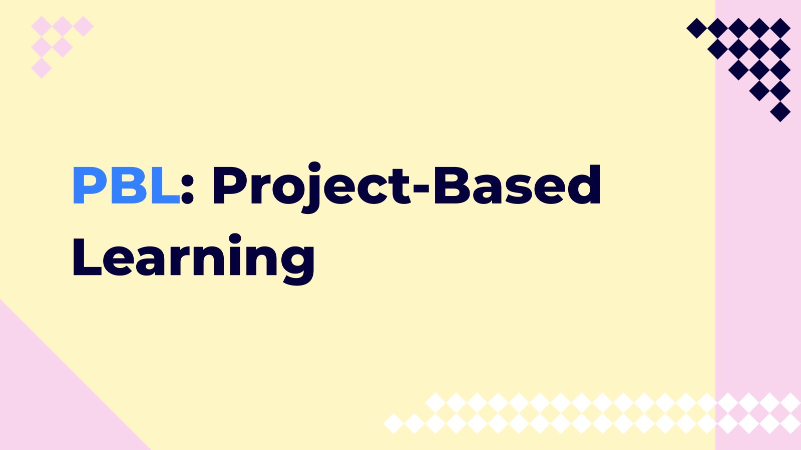 PBL Project based Learning Google Slides PowerPoint