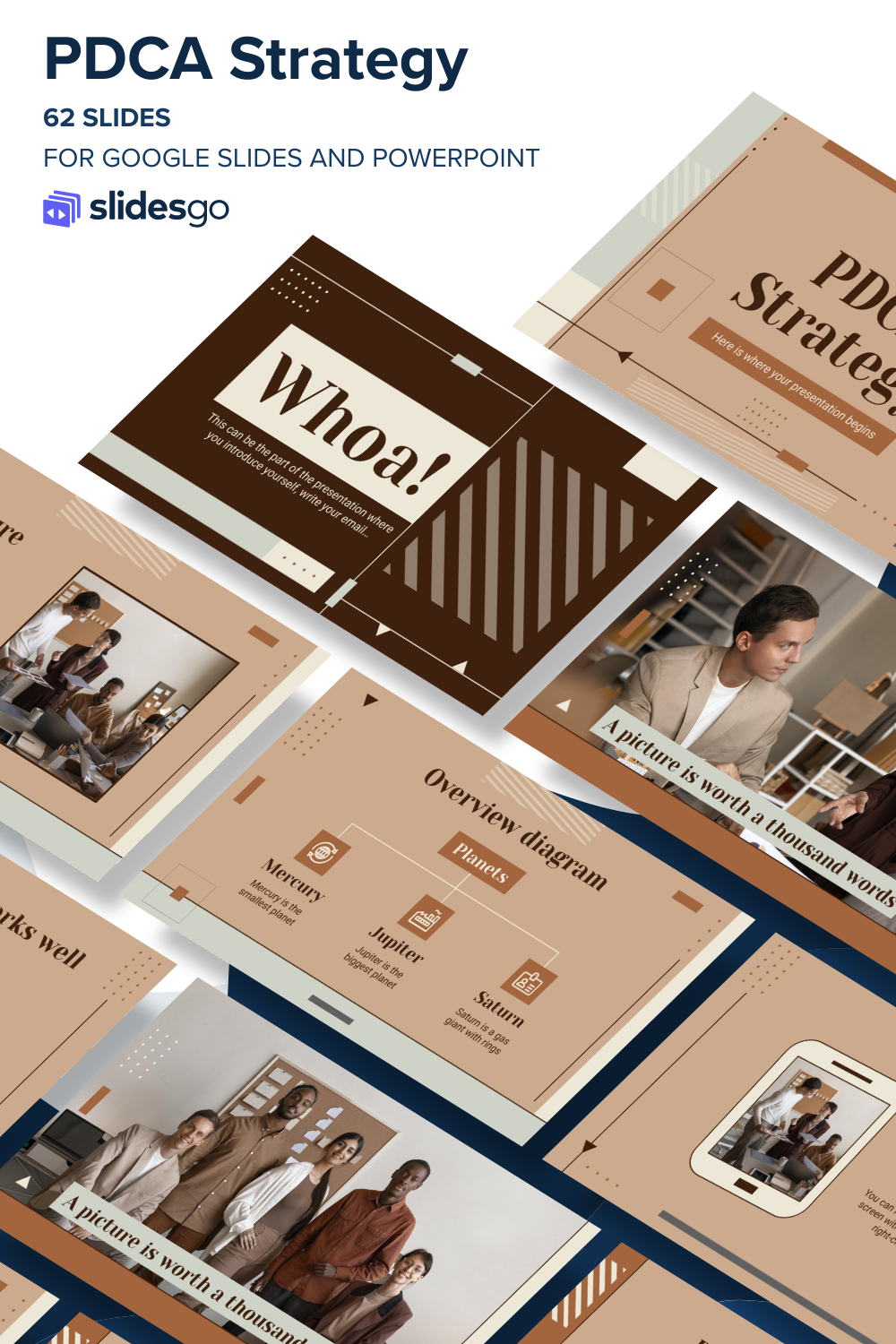 PDCA Strategy | Google Slides & PowerPoint