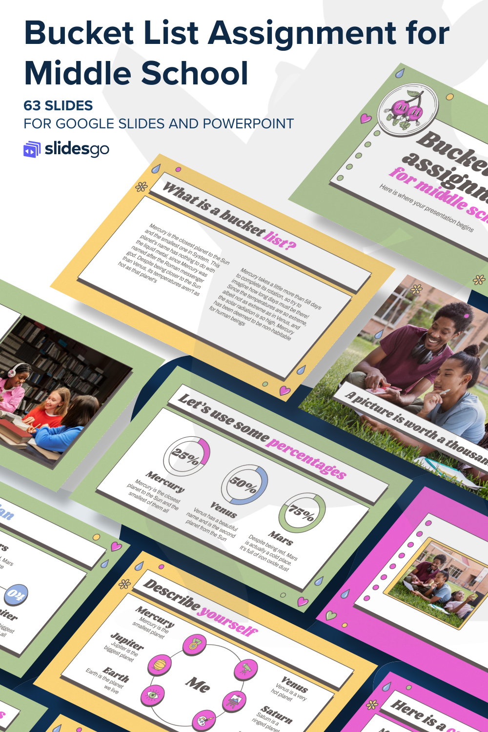 Bucket List Assignment for Middle School | Google Slides