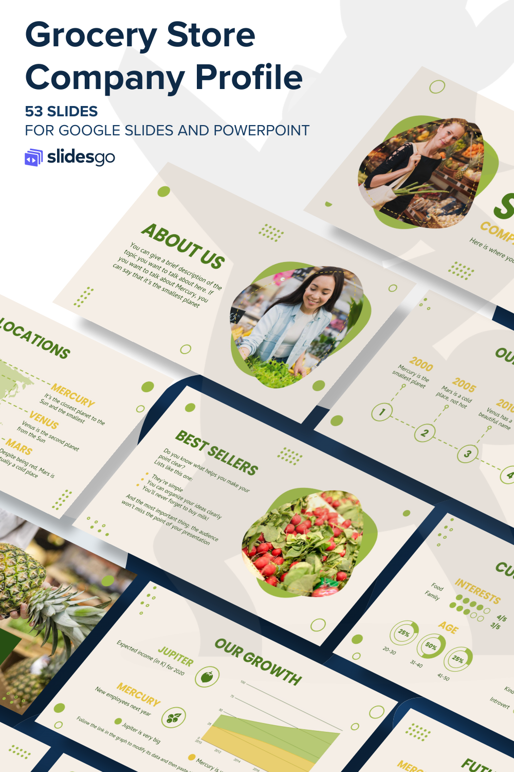 Grocery Store Company Profile | Google Slides & PPT