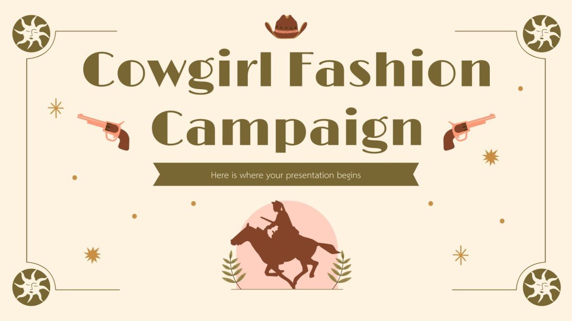 Cowgirl Fashion Campaign | Google Slides & PPT