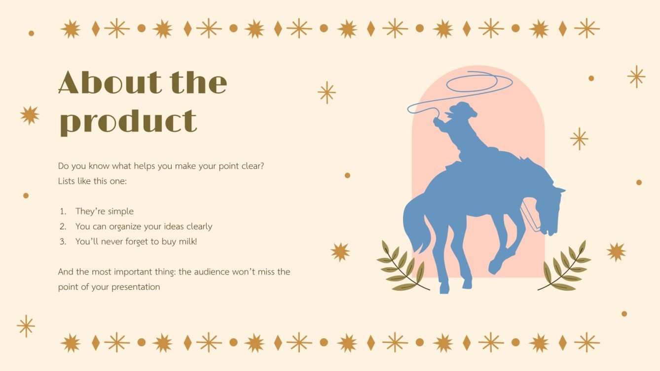 Cowgirl Fashion Campaign | Google Slides & PPT