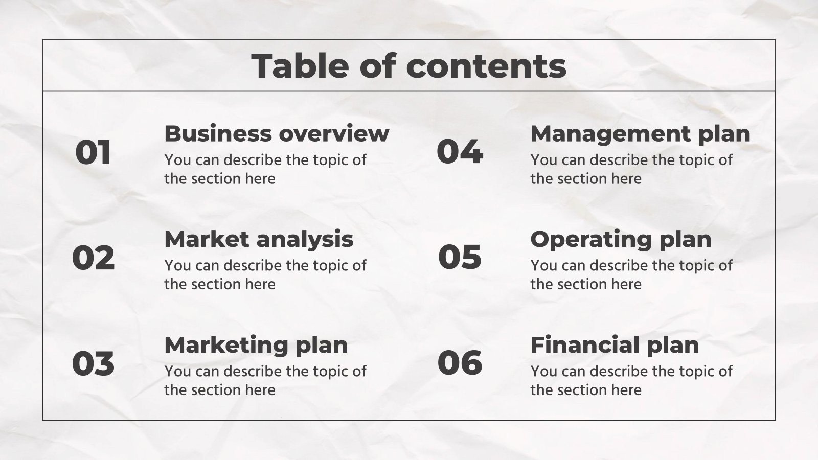Packaging and Shipping Business Plan | Google Slides & PPT