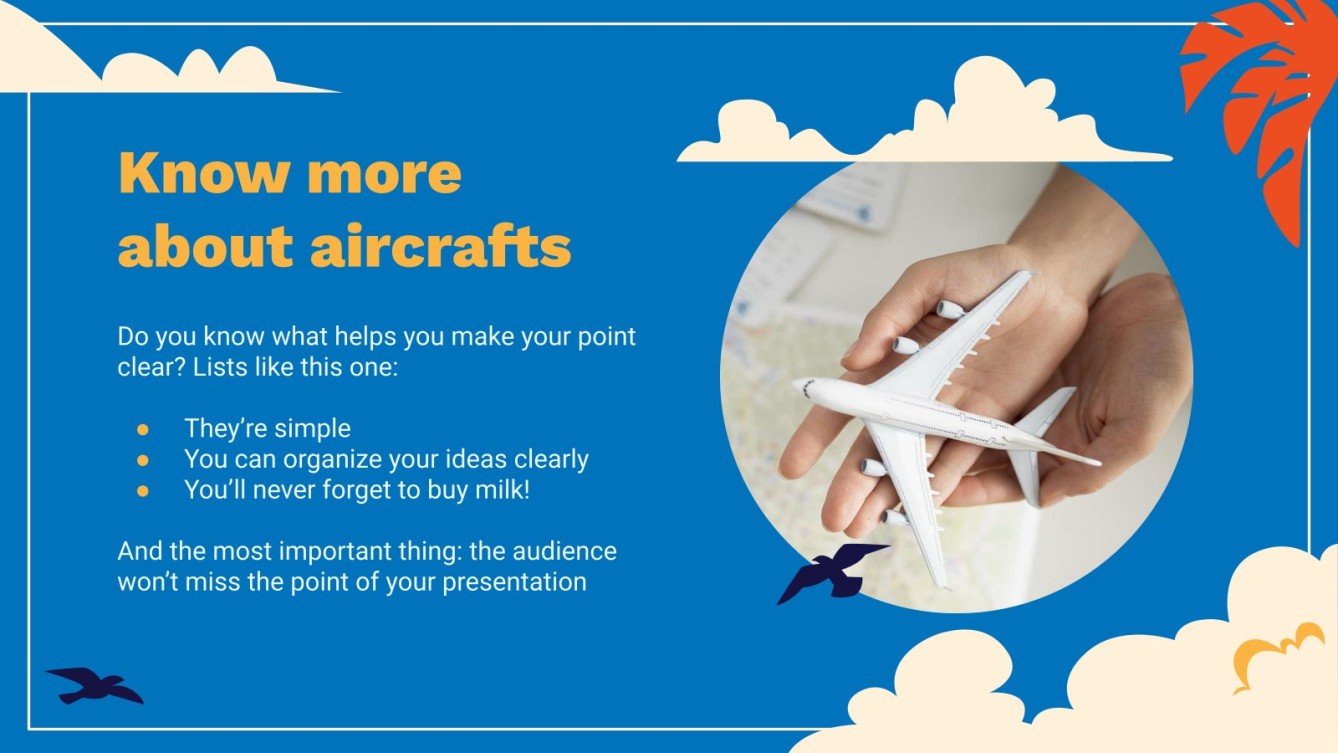 Aircraft Background Minitheme | Google Slides & PPT