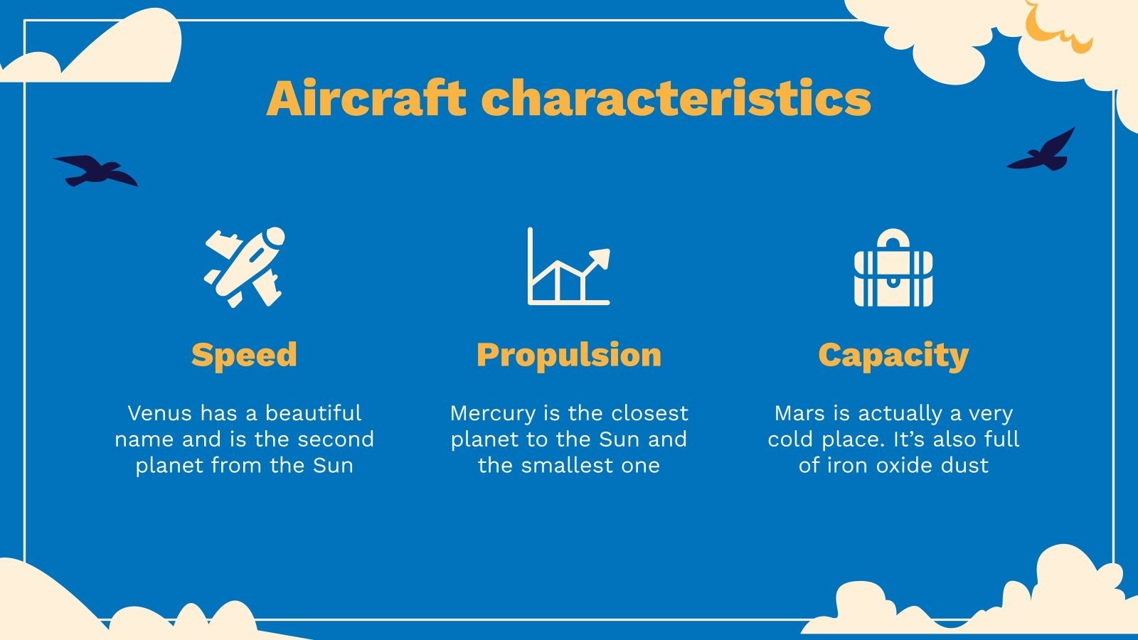 Aircraft Background Minitheme | Google Slides & PPT