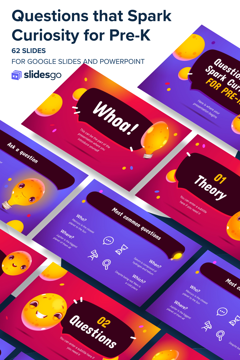 Questions that Spark Curiosity for Pre-K | Google Slides