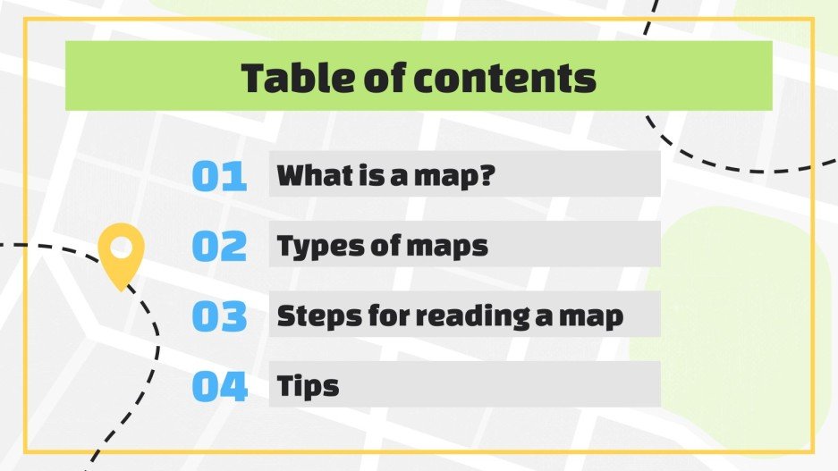 Steps for Reading a Map | Google Slides & PowerPoint