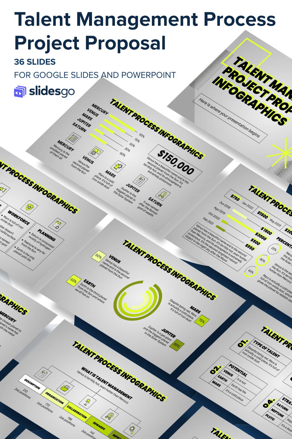 Talent Management Process Project Proposal Infographics
