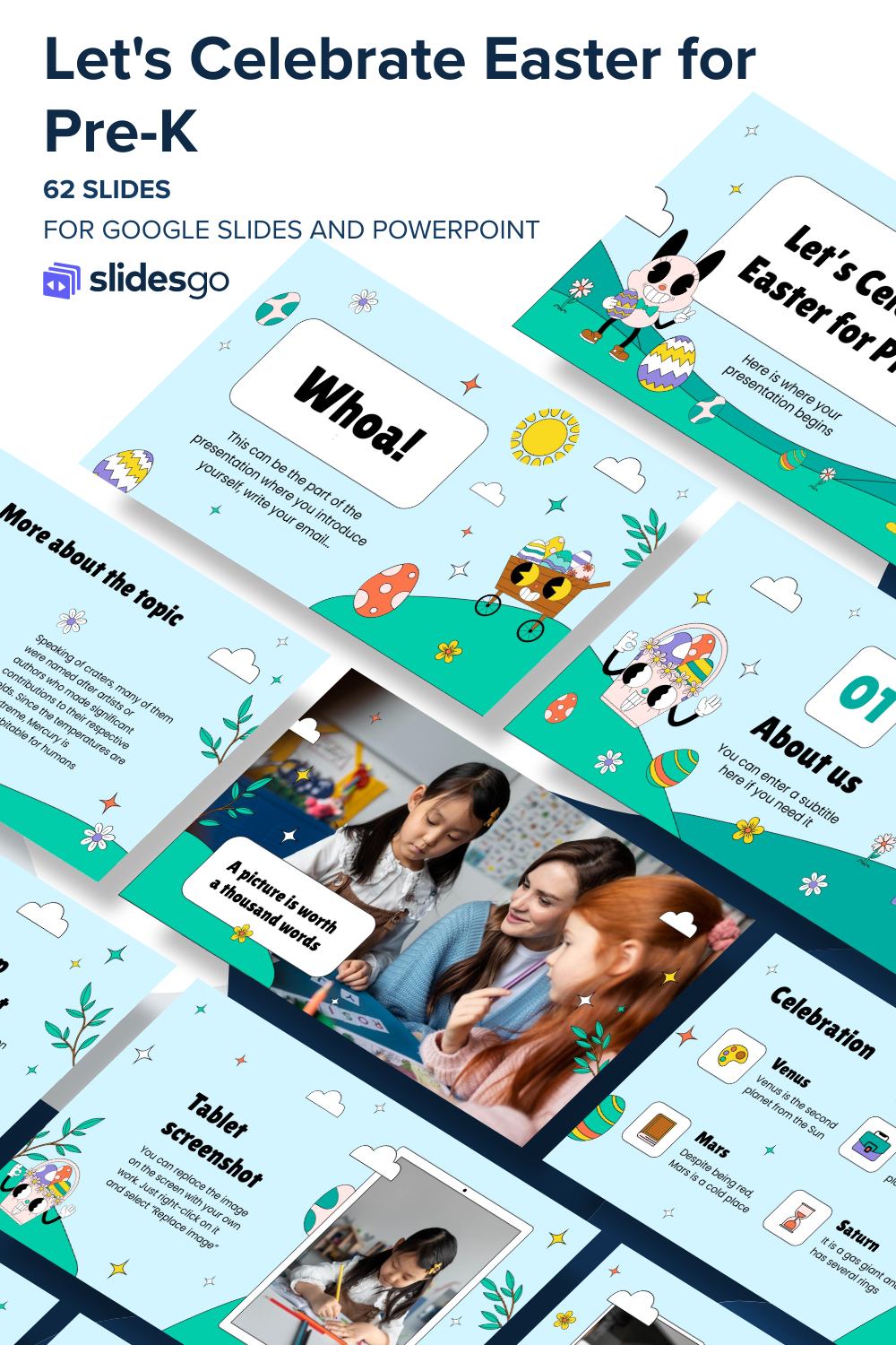 Let's Celebrate Easter for Pre-K | Google Slides & PPT