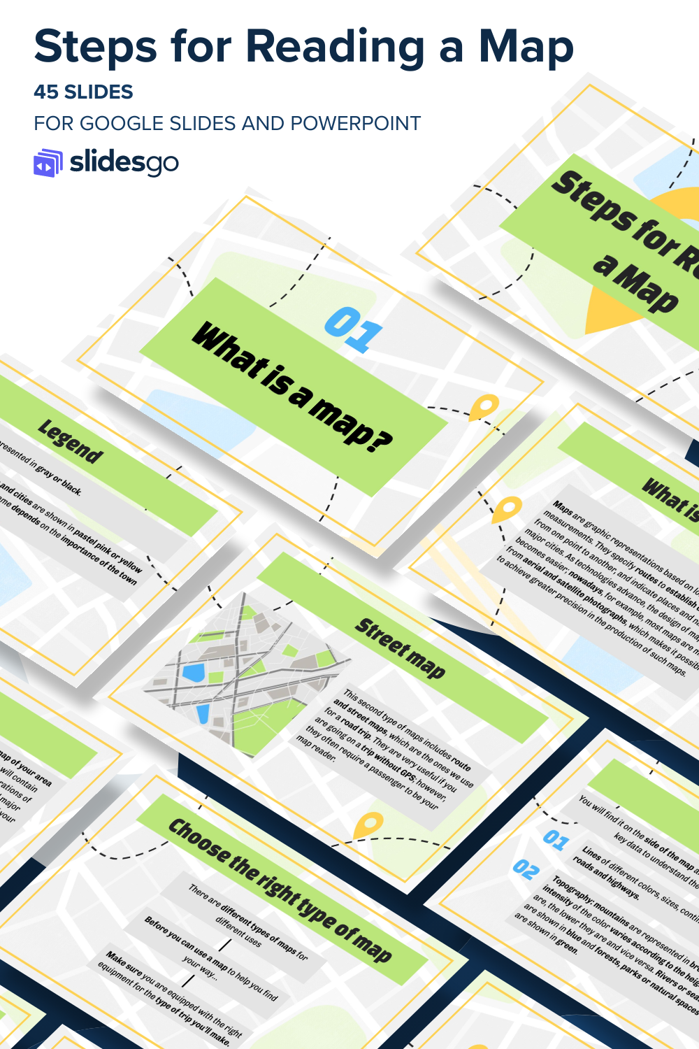 Steps for Reading a Map | Google Slides & PowerPoint