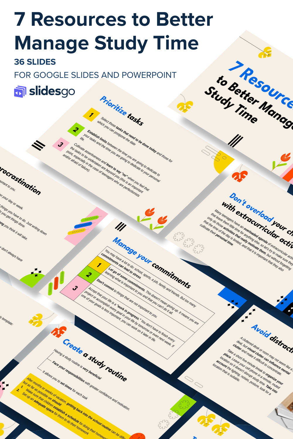 7 Resources to Better Manage Study Time | Google Slides