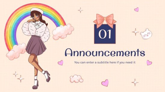 Anime Doll Cosplay Newsletter | Google Slides & PowerPoint