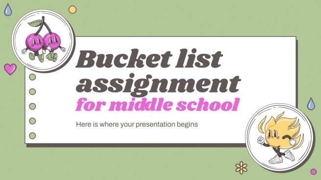 Bucket List Assignment for Middle School | Google Slides