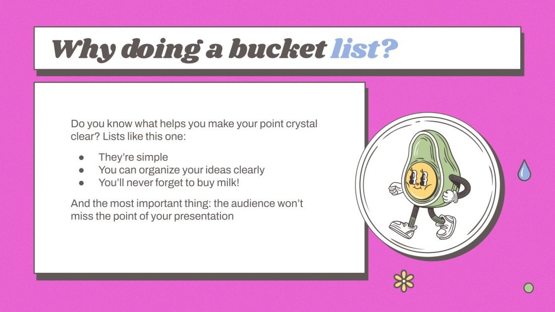 Bucket List Assignment for Middle School | Google Slides
