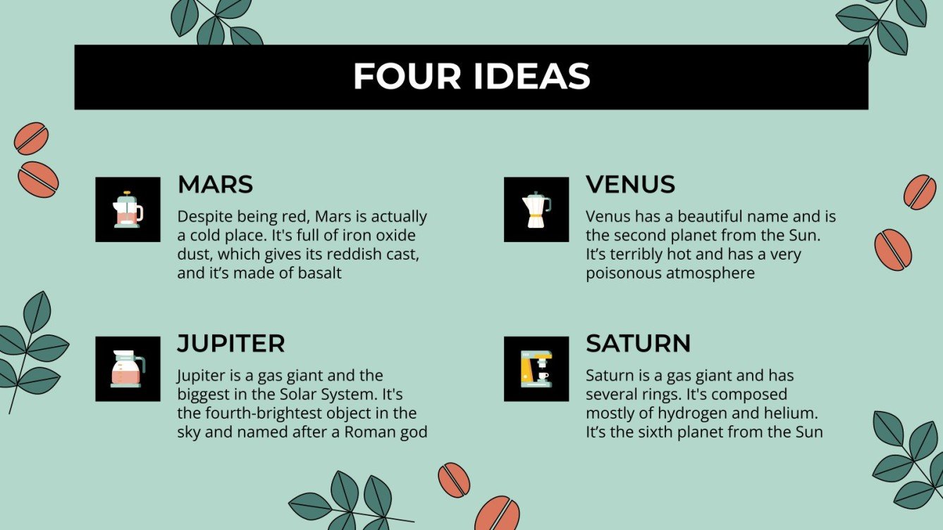 Coffee Shop Company Profile | Google Slides & PPT