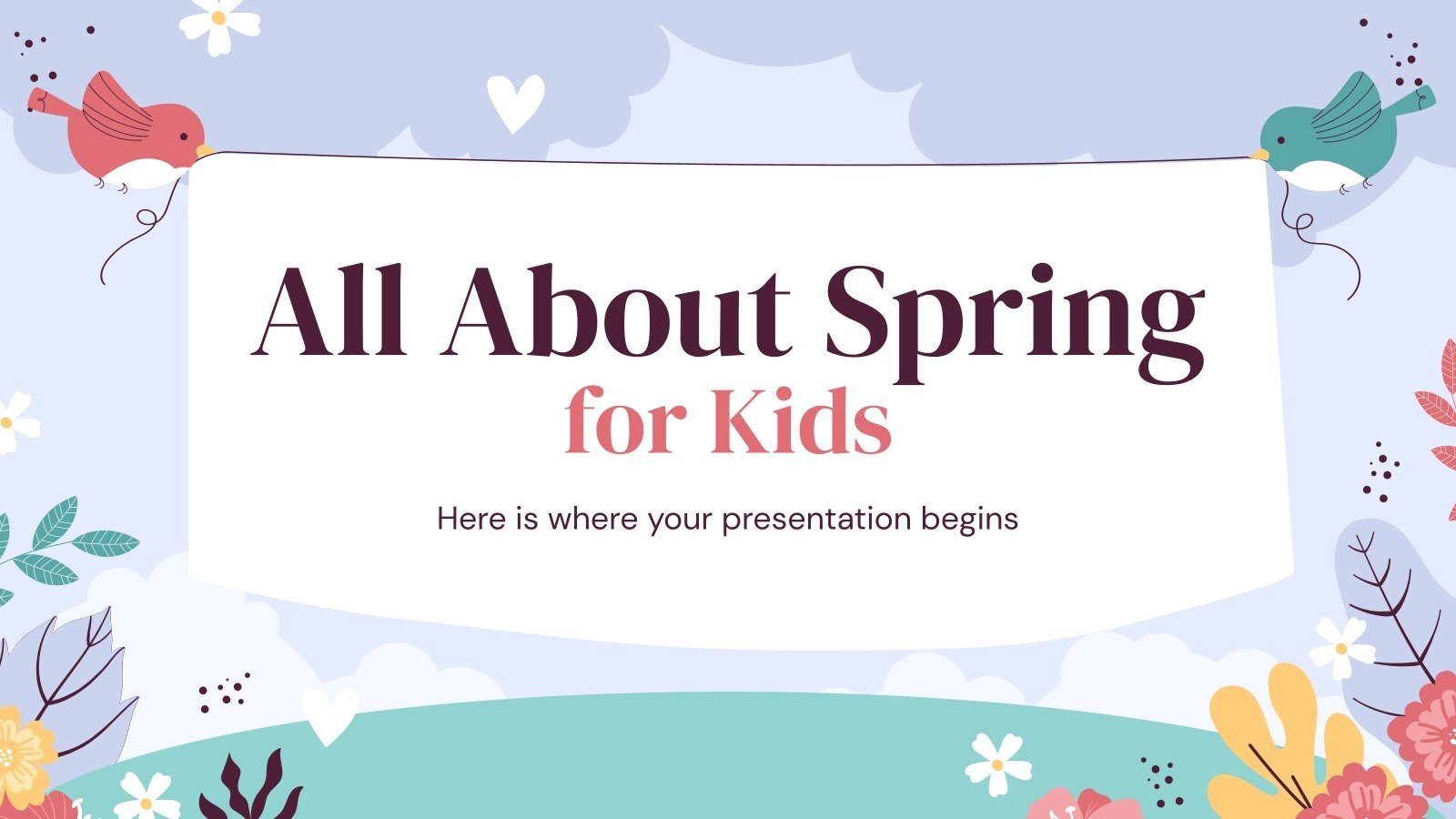 Todo sobre la primavera para niños | Google Slides y PPT