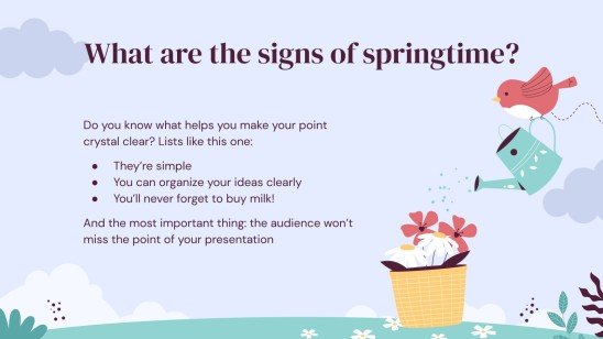 Todo sobre la primavera para niños | Google Slides y PPT