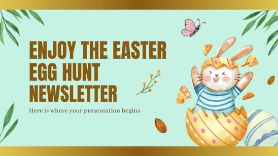 Newsletter: disfruta de la búsqueda de los huevos de Pascua