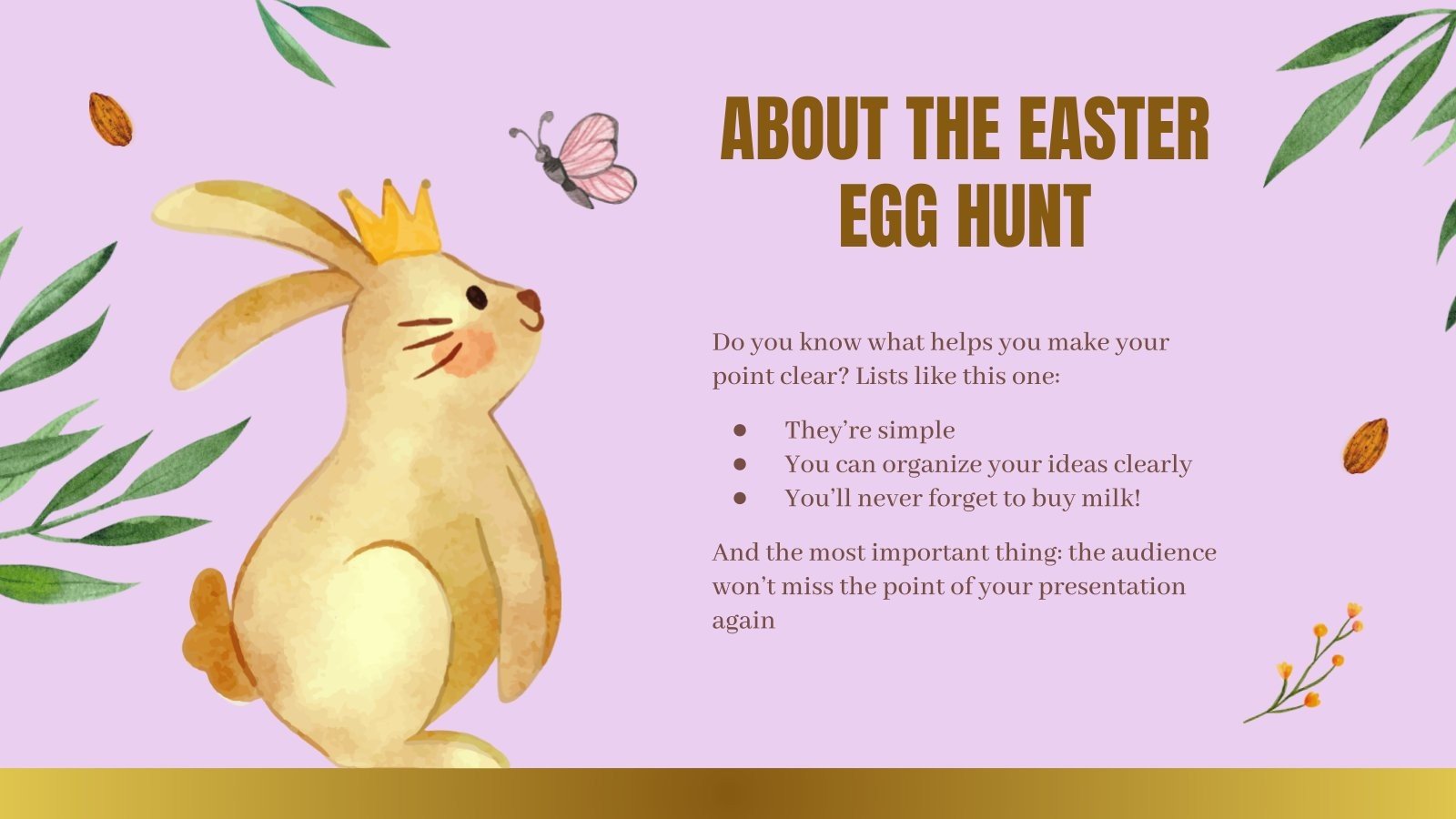 Enjoy the Easter Egg Hunt Newsletter | Google Slides & PPT